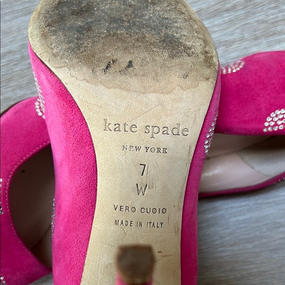 kate spade | Shoes | Kate Spade Pink Stiletto Heels With Medallion ...